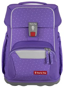 Školní aktovka pro prvňáčky – 4 dílný set, Step by Step BASIS Purple Konfetti, AGR
