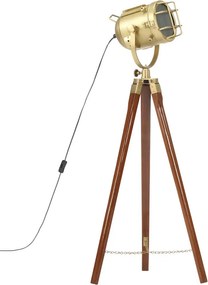Stojací lampa na stativu masivní mangovníkové dřevo 97 cm 286109