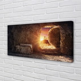 Obrazy na plátně Cave kříží slunce 140x70 cm