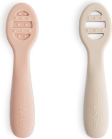 Mushie První lžičky na příkrmy 2ks Blush/Shifting Sand