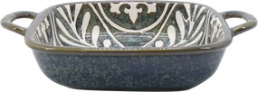 Porcelánová opálová zapékací miska Arés Ramekin s úchyty – 18*18*4,5 cm