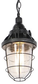 Průmyslová závěsná lampa černá - Kabina