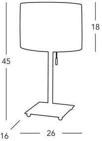 Kolarz A1307.71.7 - Stolní lampa SAND 1xE27/60W/230V