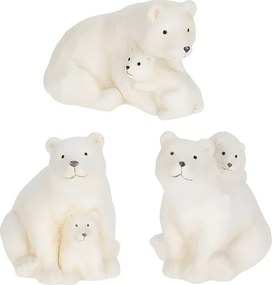 Sada sněžných medvědů s mláďaty 11 cm