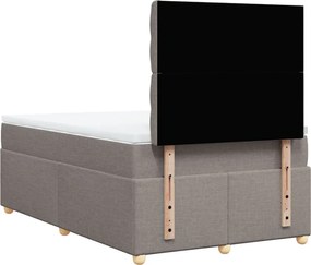 Box spring postel s matrací taupe 120x200 cm textil 3291258