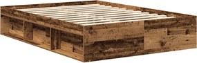 Rám postele bez matrace Staré dřevo 120x190cm Technické dřevo 3328876