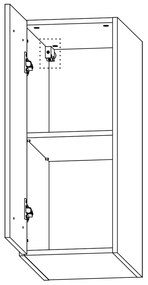 LANGEN ap | horní skříňka G30G | push open | UNI provedení | artisan