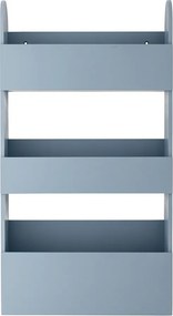 Modrá dětská knihovna z masivu pavlovnie 38x70x12 cm Moris – Bloomingville Mini