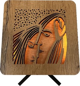 "Romance" lampa 19x19 cm provedení povrchu: dub