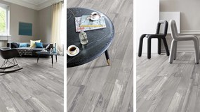 PVC podlaha - lino Gerflor TEXLINE 1901 Harbor Pearl - šedé rustikální dřevo ŠÍŘKA: 3 m
