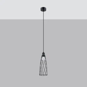 Závěsné svítidlo SOLLUX SUBA 1 černé E27 1x15W bez žárovky SL.1165