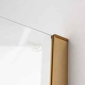 BPS-koupelny Pětiúhelníkový sprchový kout HYD-PK91B 80x80 zlatá/transparent