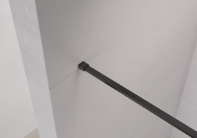 CERANO - Sprchová zástěna Walk-in Moreli L/P - černá matná, transparentní sklo - 90x200 cm