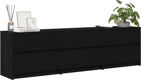 TV jednotky 180 x 34 x 50 cm Černý dub Kompozitní dřevo 3385630
