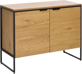 Komoda v dekoru dubu v přírodní barvě 104,5x80x45 cm Cesura – Unique Furniture