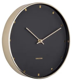 Nástěnné hodiny Petite 27 cm černě Karlsson