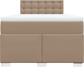 Box spring postel s matrací cappuccino 120x190 cm umělá kůže 3288415