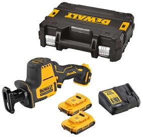 DeWALT - 12V AKU mečová pila, 2x aku 2,0 Ah XR, nabíječka DCS312D2
