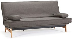 INNOVATION - Rozkládací sedačka ASLAK 120-200 tmavě šedá - snímatelný potah