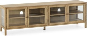 TV stolek v dekoru dubu v přírodní barvě 160x50x40 cm Ceci – MOME