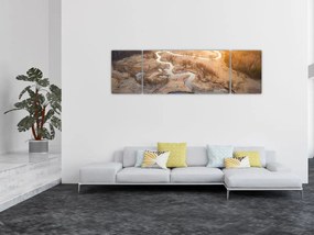 Obraz - Úsvit nad meandry (170x50 cm)