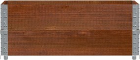 Zahradní truhlík hnědý 100 x 50 cm masivní borové dřevo 3295394