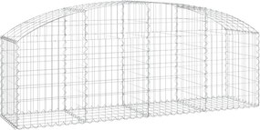 Klenutý gabionový koš 200 x 50 x 60/80 cm pozinkované železo 153473