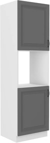 STL 60 cm skříňka vysoká 2D na vestavnou troubu STILO II Barevné provedení STILO: Bílá / Jílově šedá