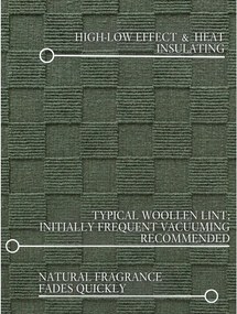 Tmavě zelený ručně tkaný vlněný koberec 120x170 cm Scala – Villeroy&amp;Boch