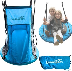 LEAN Sport Houpací stan Čapí hnízdo modrý 90-100 cm