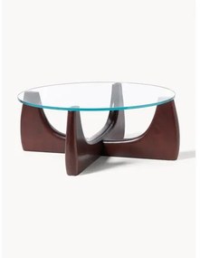 Kulatý dřevěný odkládací stolek Miya