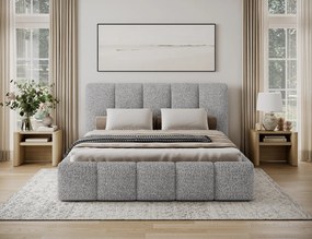 Postel Edvige + Dřevěný rám + plynový výtah + kontejner 180x200
