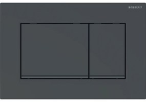 Geberit Sigma30 - Ovládací tlačítko LESK pro 2 množství splachování, černá lesk/černá mat 115.883.DW.1