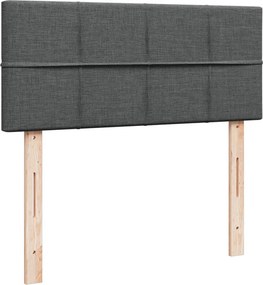 Box spring postel s matrací tmavě šedá 120x190 cm textil 3288128