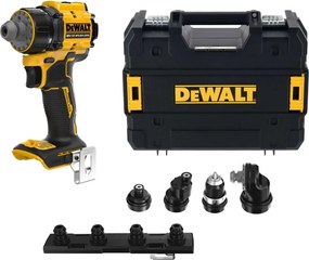 DeWALT - 18V AKU vrtačka, vyměnitelné hlavy, bez baterie a nabíječky DCD803NT