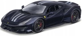 Bburago ferrari 488 pista 1:24 tmavě modrá