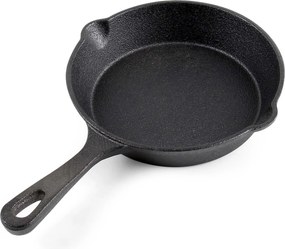 Litinová pánev Wiltec – 16 cm, černá (62963)