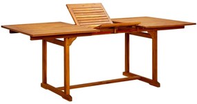 Zahradní jídelní stůl (150–200) x 100 x 75 cm masivní akácie 316564