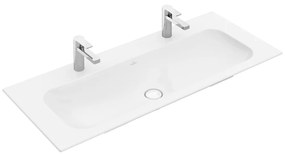 Villeroy & Boch Villeroy &amp; Boch FINION - Umyvadlo na skříňku, 1200x500 mm, bez přepadu, Bílá Alpin CeramicPlus 4164C1R1