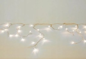 Vánoční světelný déšť 11,9 m, 600 Led, teple bílý