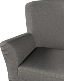 Potah na křeslo Tomelilla vysoké provedení, se záložkami barva šedá látka pletený vzor