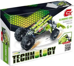 Stavebnice auto formule zelená / 101 dílků / plast / od 6 let