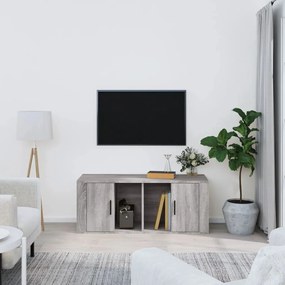 Tv Skříňka 100 X 35 X 40 Cm Kompozitní Dřevo Šedá sonoma