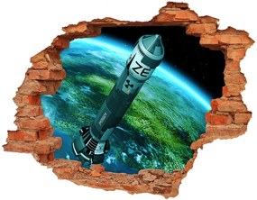 Wallmuralia Foto fotografie díra na zeď Jaderná hlavice raketa 90x70 cm