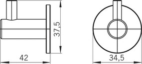 Siro Nábytkový věšák OLIVER nerez antracit