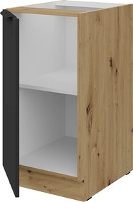 ARIA ac | dolní skříňka 40 D 1F policová | 40 cm | ANTI FINGERPRINT povrch | artisan/černá