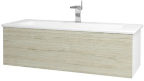 Dřevojas Koupelnová skříň VARIANTE SZZ 120 (umyvadlo Euphoria) Varianta: N01 Bílá lesk / D04 Dub