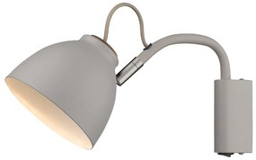 Nástěnná lampa Nivå šedá/přírodní