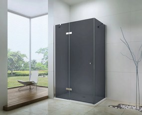 Mexen Roma sprchový kout 70x60cm, 6mm sklo, chromový profil-šedé sklo, 854-070-060-01-40