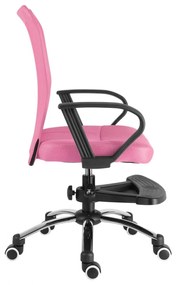 Dětská židle Neoseat WOW s podnoží — látka, růžová